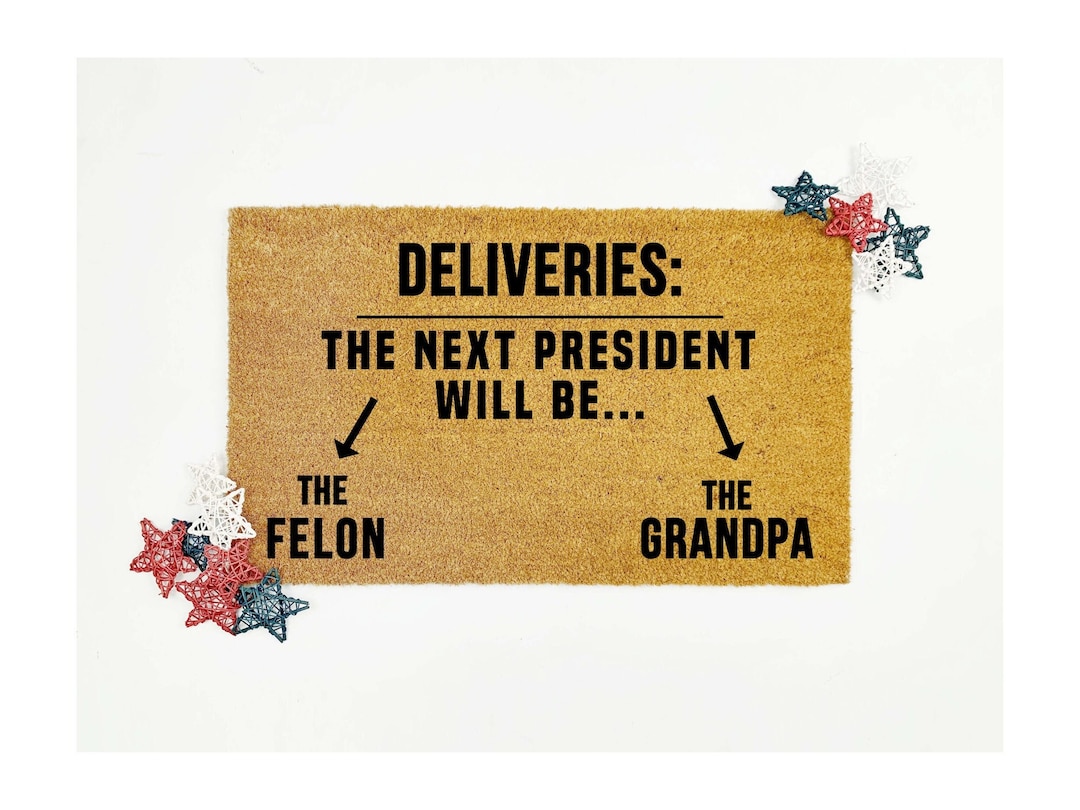 Funny Election 2024 Doormat American Republican Democrat Welcome Mat ...