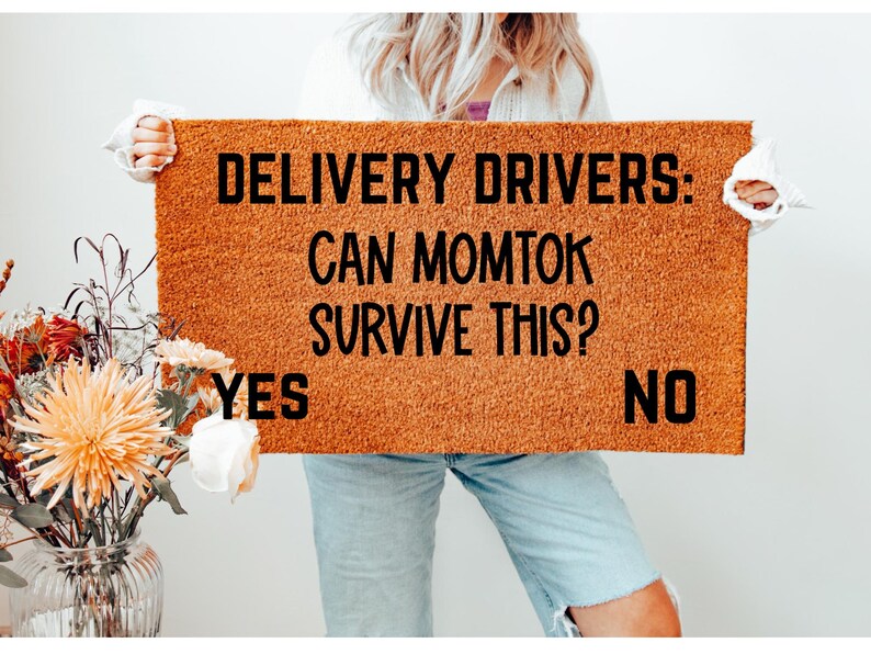 Can Momtok Survive This Funny Viral Delivery Driver Doormat, Mom Tok ...