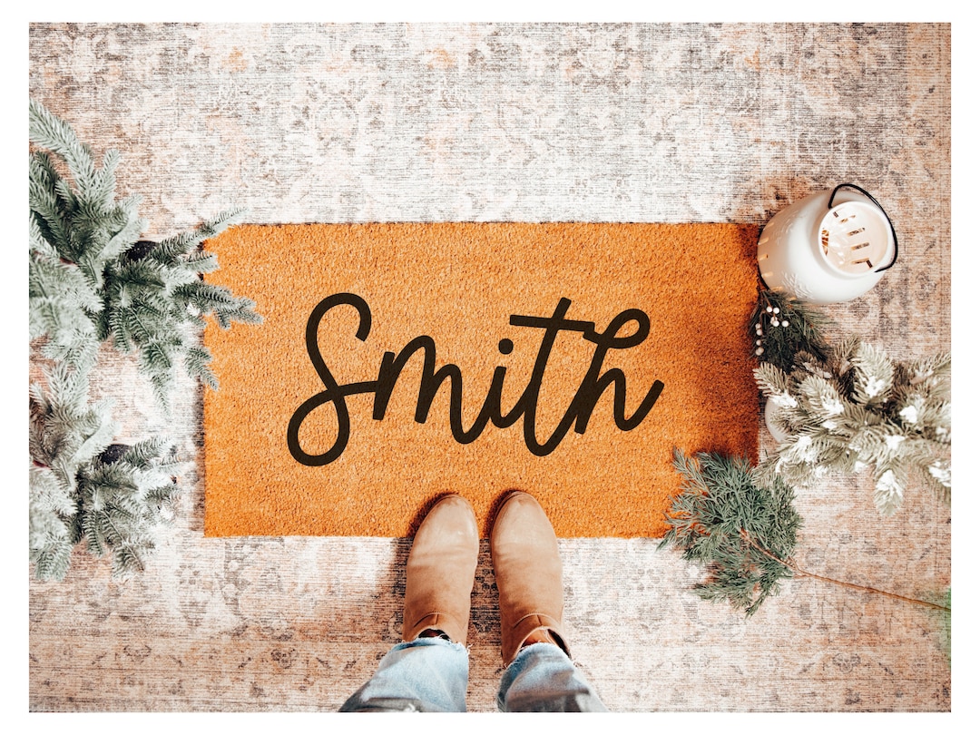 Custom Last Name Doormat, Wedding Gift Idea, Doormats, Welcome Mat ...
