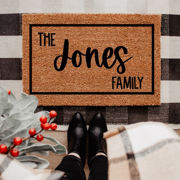 Personalized Door Mat - Etsy