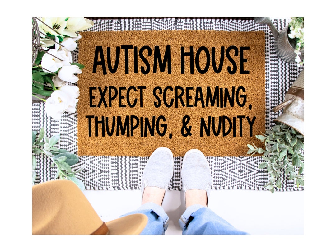 Funny Autism House Coir Doormat: Stimming Advocate Gift - Etsy