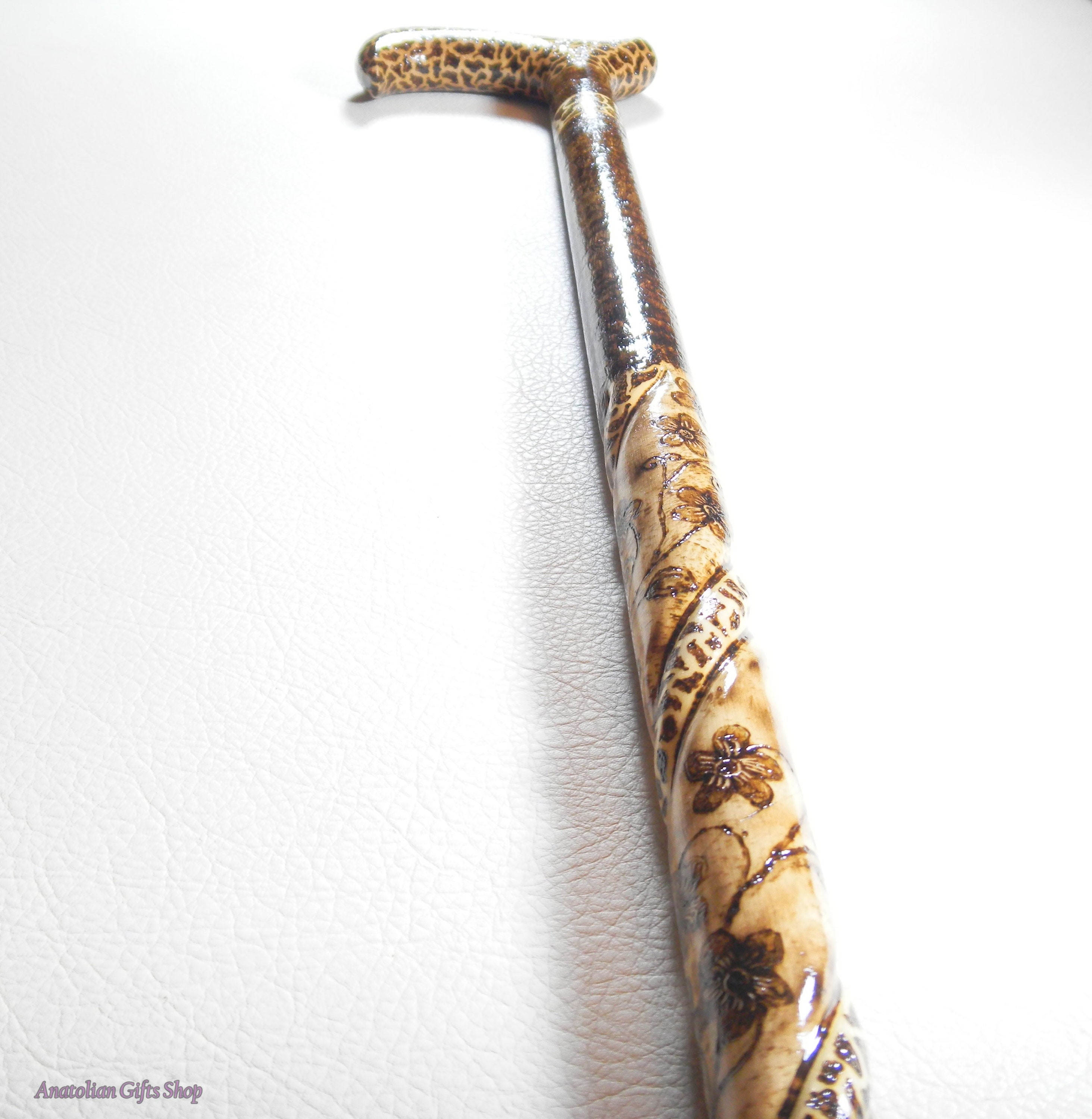 Turkish Handmade Walking Stick Canes, Devrek Canes,wood,hiking Sticks ...