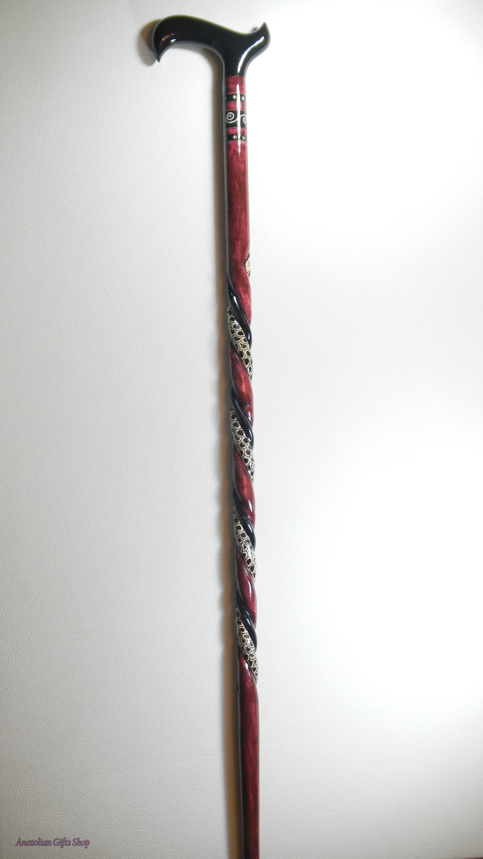 Turkish Handmade Walking Stick Canes, Devrek Canes,wood,hiking Sticks ...