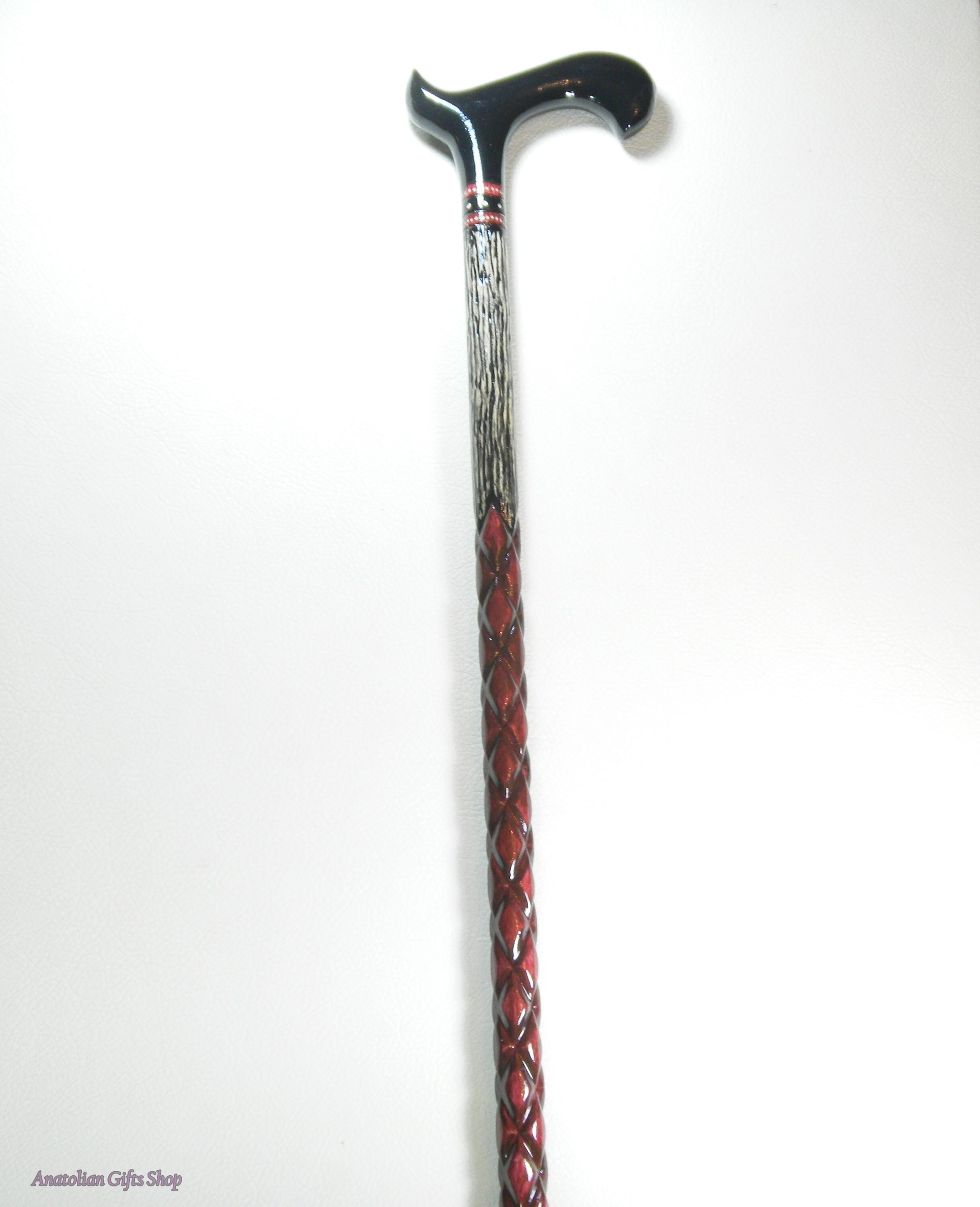 Turkish Handmade Walking Stick Canes, Devrek Canes,wood,hiking Sticks ...