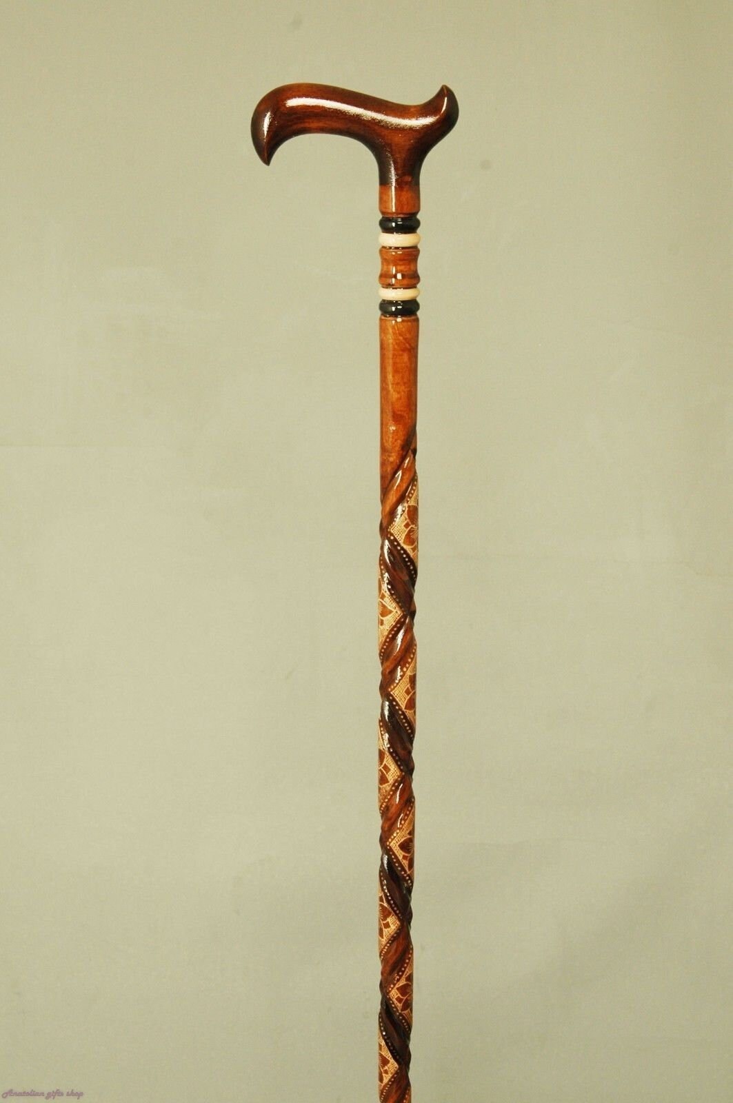 Turkish Handmade Walking Stick Canes, Devrek Canes,wood,hiking Sticks ...