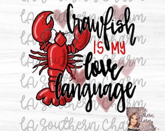 Love Crawfish Png - Etsy