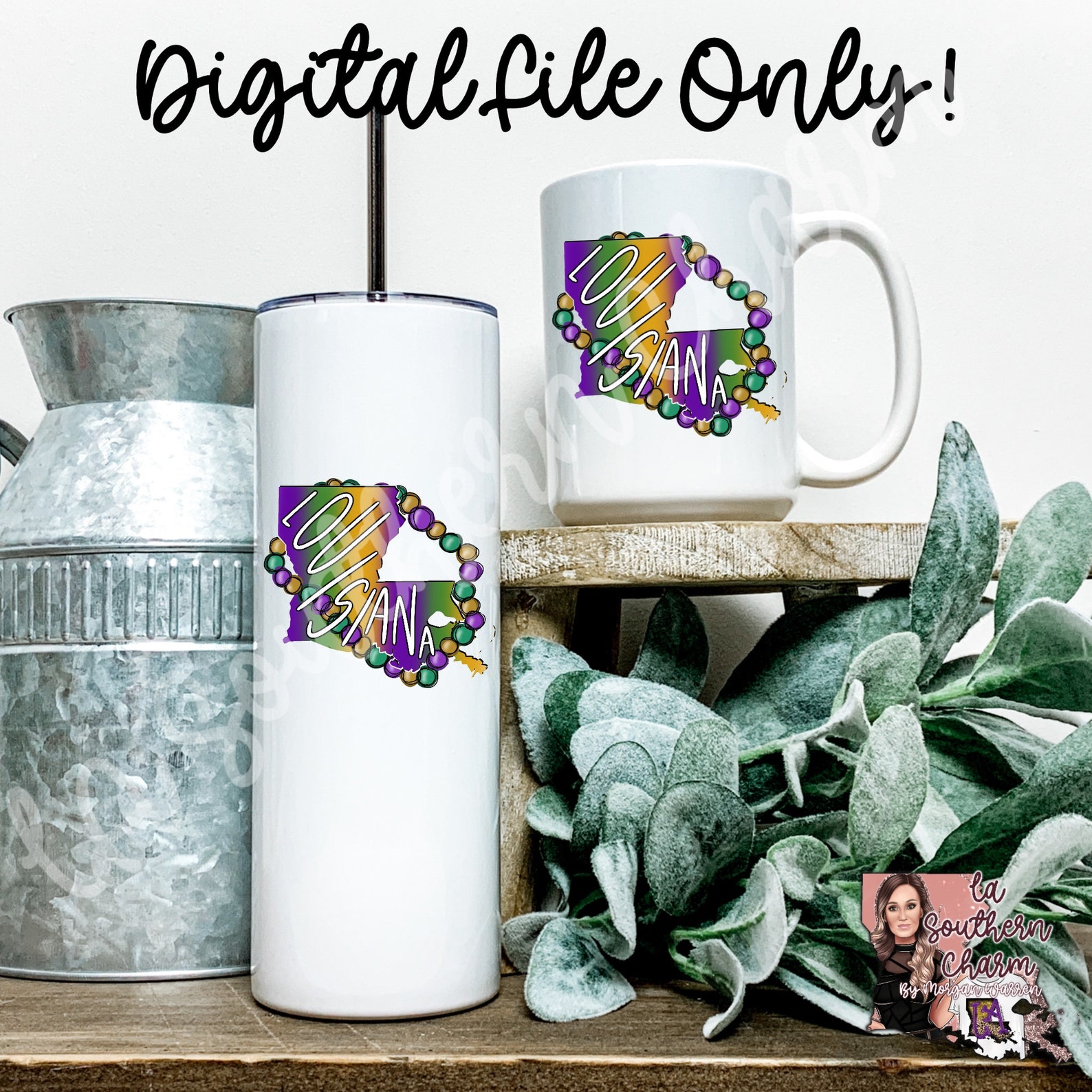 Louisiana Mardi Gras Sublimation PNG JPEG File. Fat Tuesday Print ...
