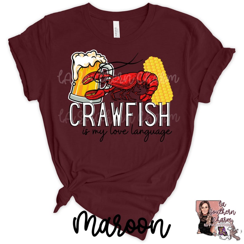 Crawfish is My Love Language PNG Digital Download. Jpeg Sublimation ...