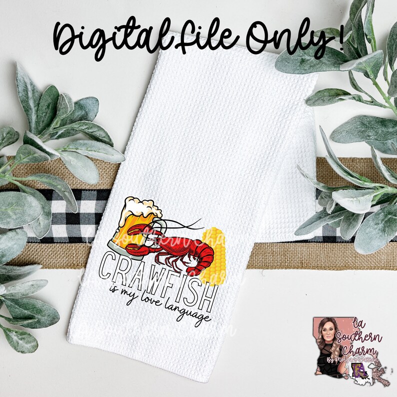 Crawfish is My Love Language PNG Digital Download. Jpeg Sublimation ...