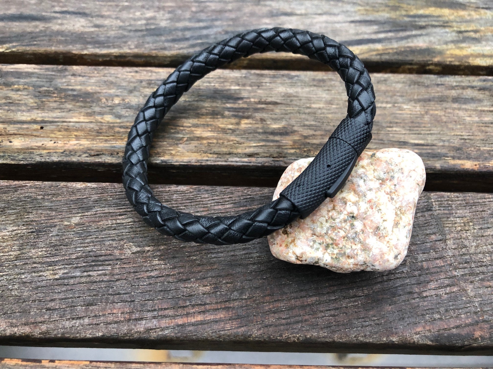 8mm Leather Braided Cord, 8MM Black Bolo Leather, Excellent Quality All ...