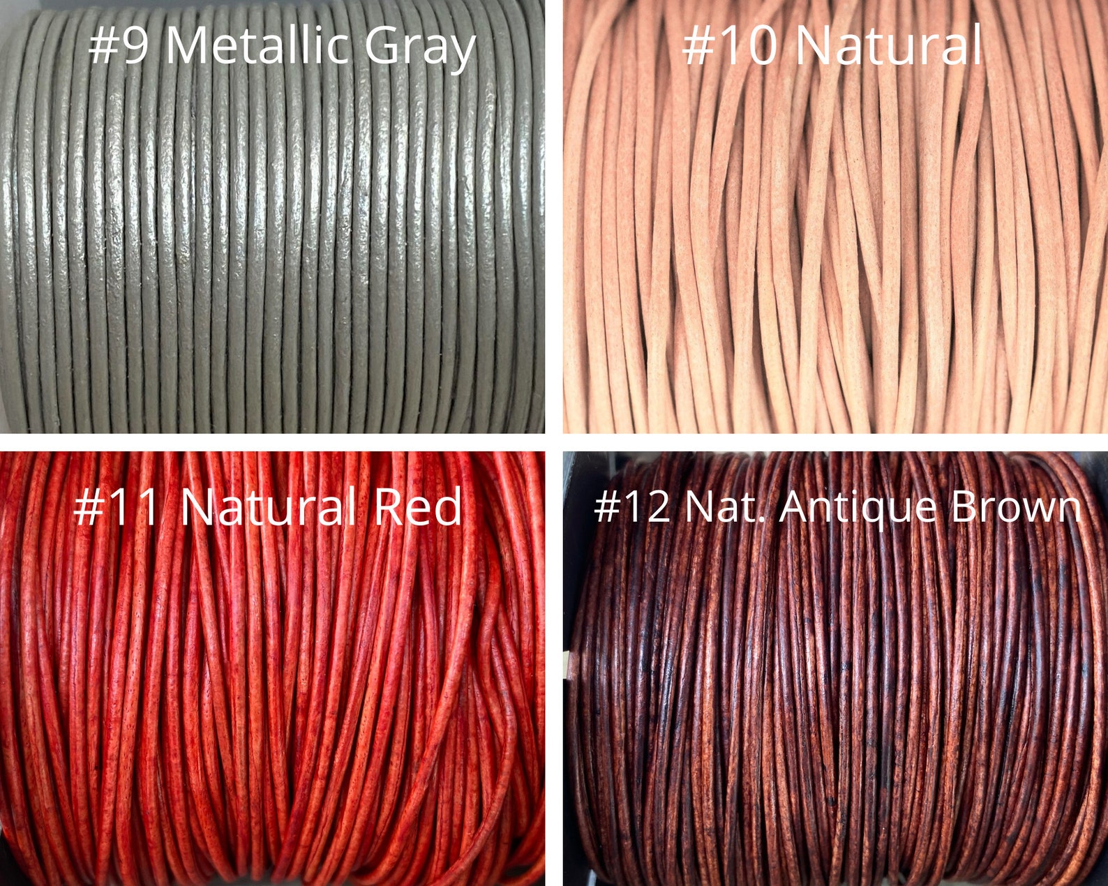 1mm Round Leather Cord 28 Colors Premium European 1mm - Etsy