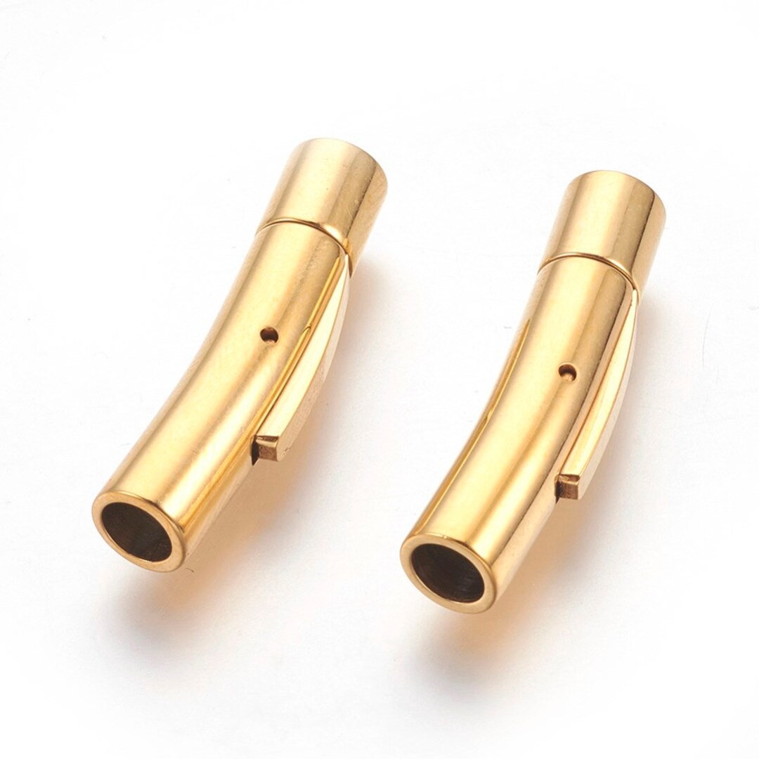 Gold Bayonet Stainless Steel Locking Clasp, Choose 2mm, Mm, 4mm, 5mm ...