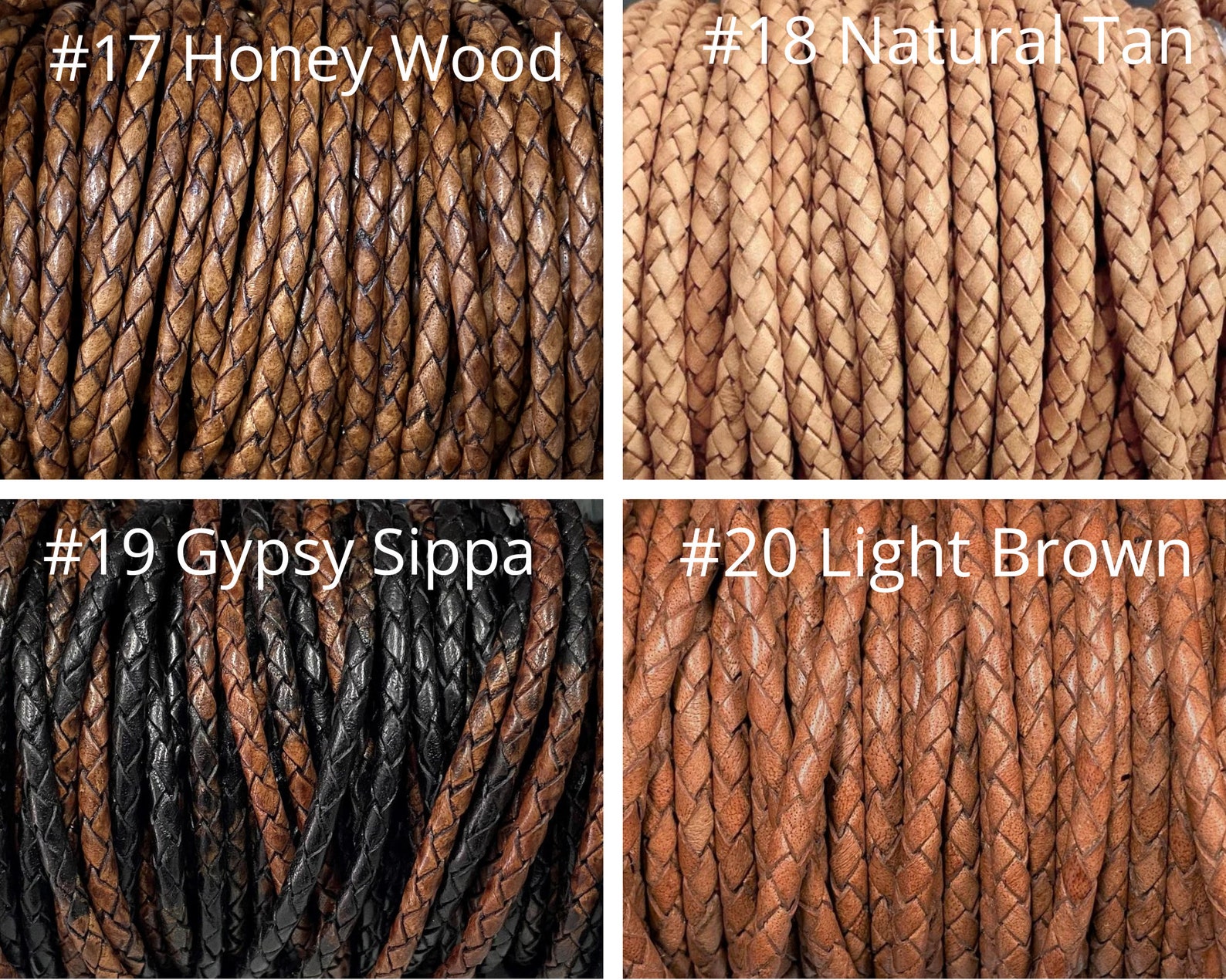 3mm Braided Leather Cord 3mm Round Braided Leather 30 - Etsy