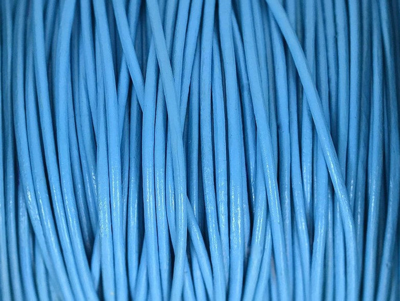 2mm Sky Blue Leather Cord 2mm Premium European Soft Leather | Etsy