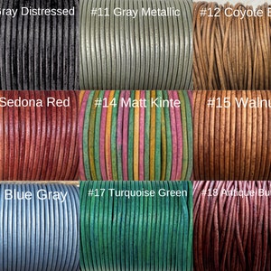 2mm Leather Cord Lead Free Round Natural Regular Metallic - Etsy