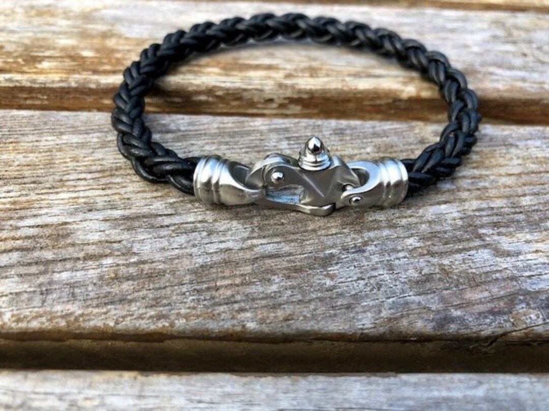 Mariners Clasp, 316 Brushed Stainless Steel Snap Shackle 6.5MM Clasp ...