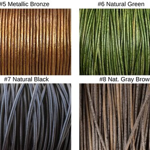 1mm Round Leather Cord 28 Colors Premium European 1mm - Etsy