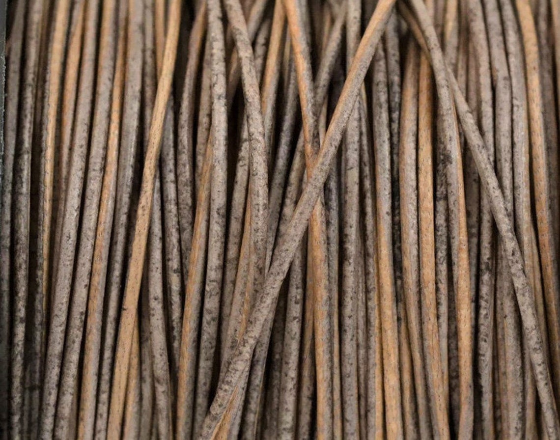 1mm Leather Cord Natural Gray Brown Premium European | Etsy