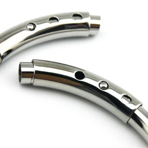 Adjustable Clasp, 4.5MM Adjustable Stainless Steel Clasp for Leather or ...