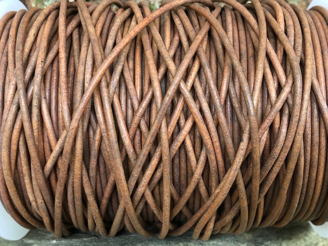 2mm Round Leather Cord Coyote Brown 2mm Premium Round - Etsy