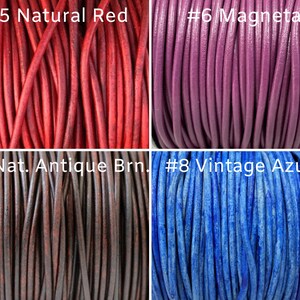 3mm Leather Cord / Round Leather/ 36 Colors/ Leather by the - Etsy