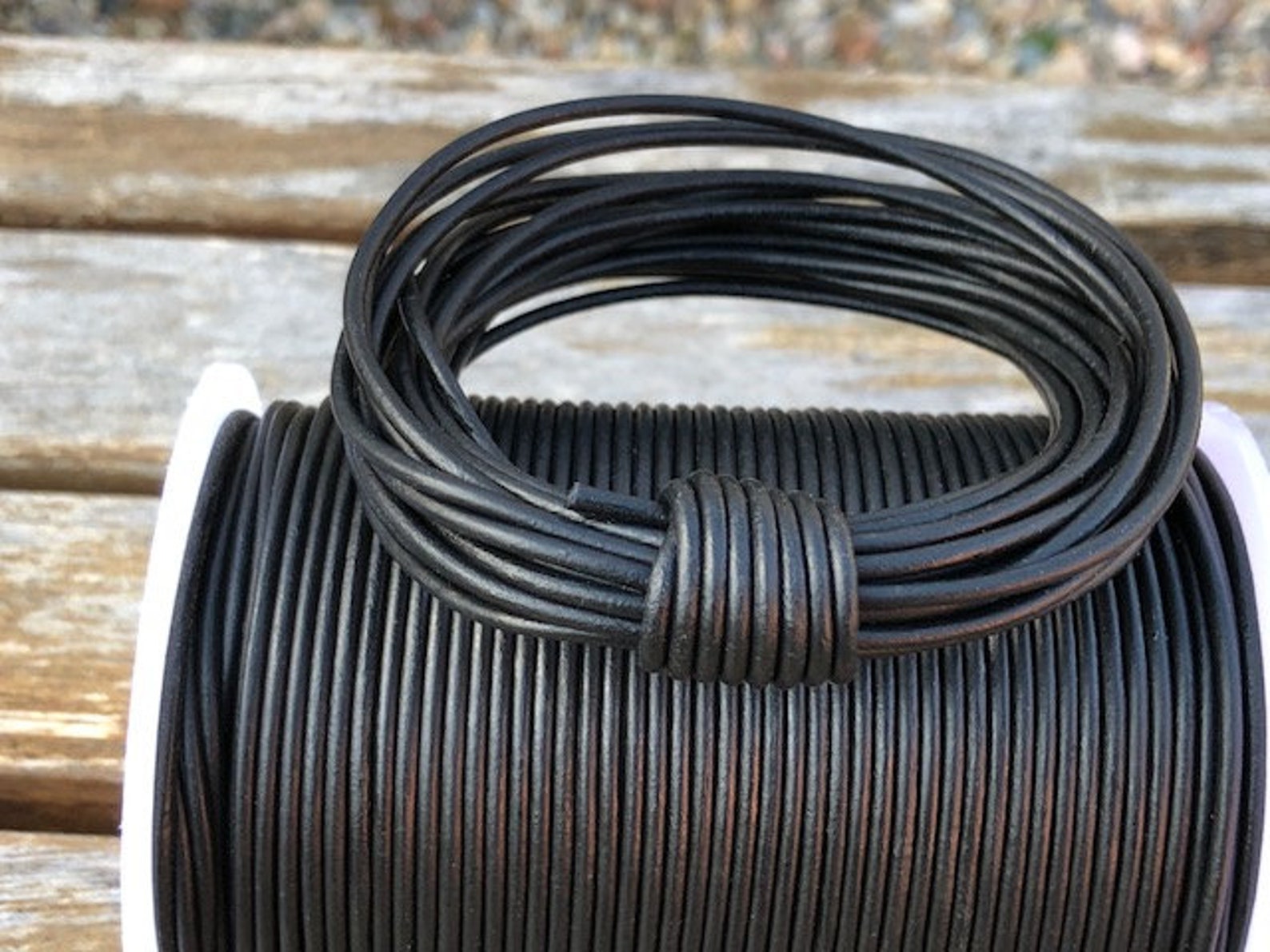 2mm Round Leather Cord Natural Black Round Leather Cord Choose | Etsy