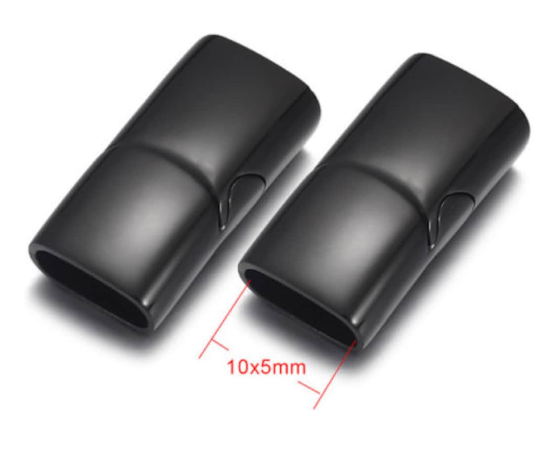 Flat Black Clasp, Brushed Stainless Steel Clasp, Jewelry Clasp, 10x5mm ...