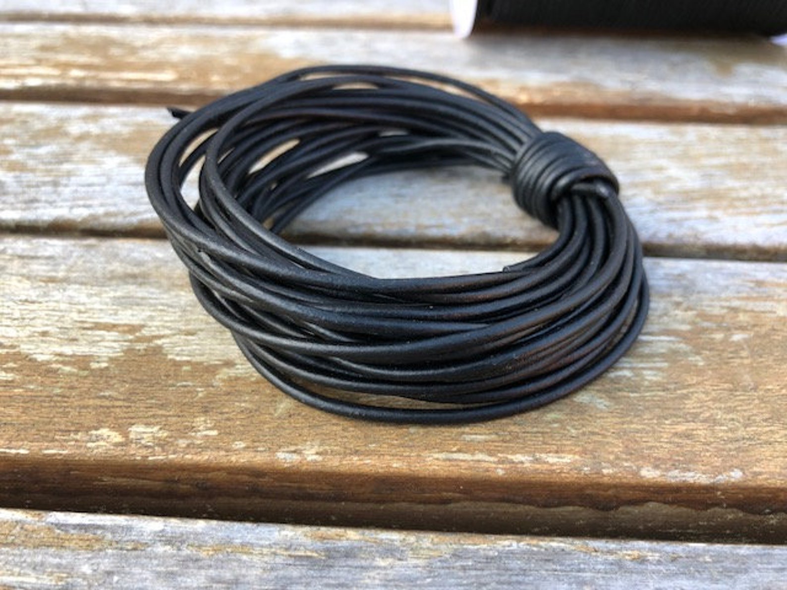 2mm Round Leather Cord Natural Black Round Leather Cord Choose | Etsy
