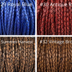 3mm Braided Leather Cord 3mm Round Braided Leather 30 - Etsy