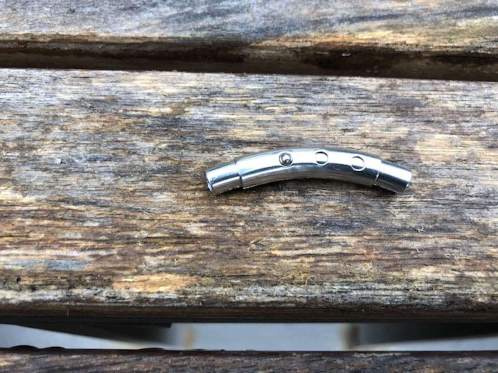 Adjustable Clasp, 4.5MM Adjustable Stainless Steel Clasp for Leather or ...