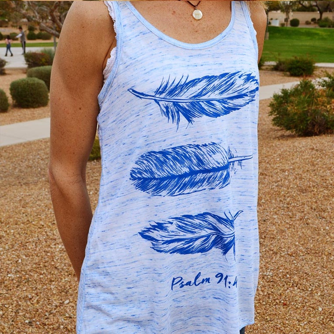Feathers // Women's Christian Tank Top // Christian Shirt // Ultra-soft ...