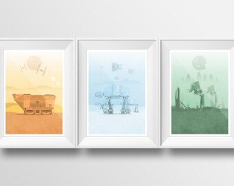 Star Wars Trilogy Poster Set