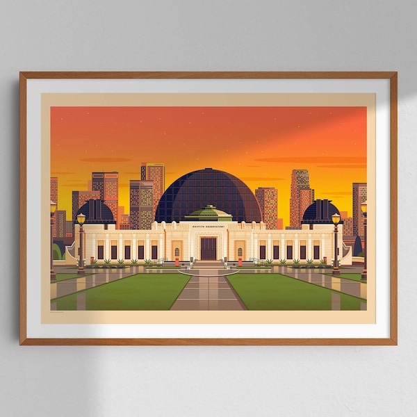 Griffith Observatory Poster - Etsy