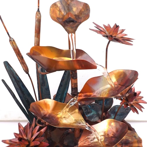 Water Lily Copper Fountain - Etsy