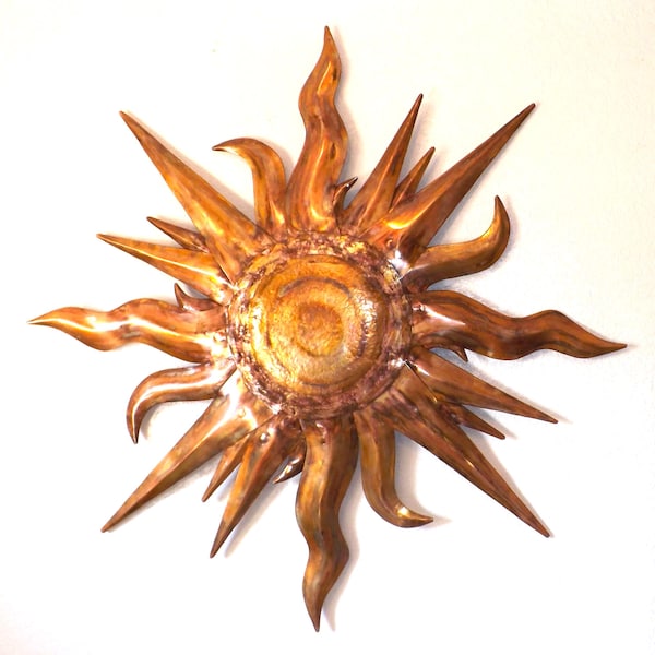 Copper Sun Wall Art - Etsy