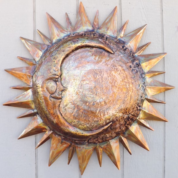 Copper Sun Wall Art - Etsy