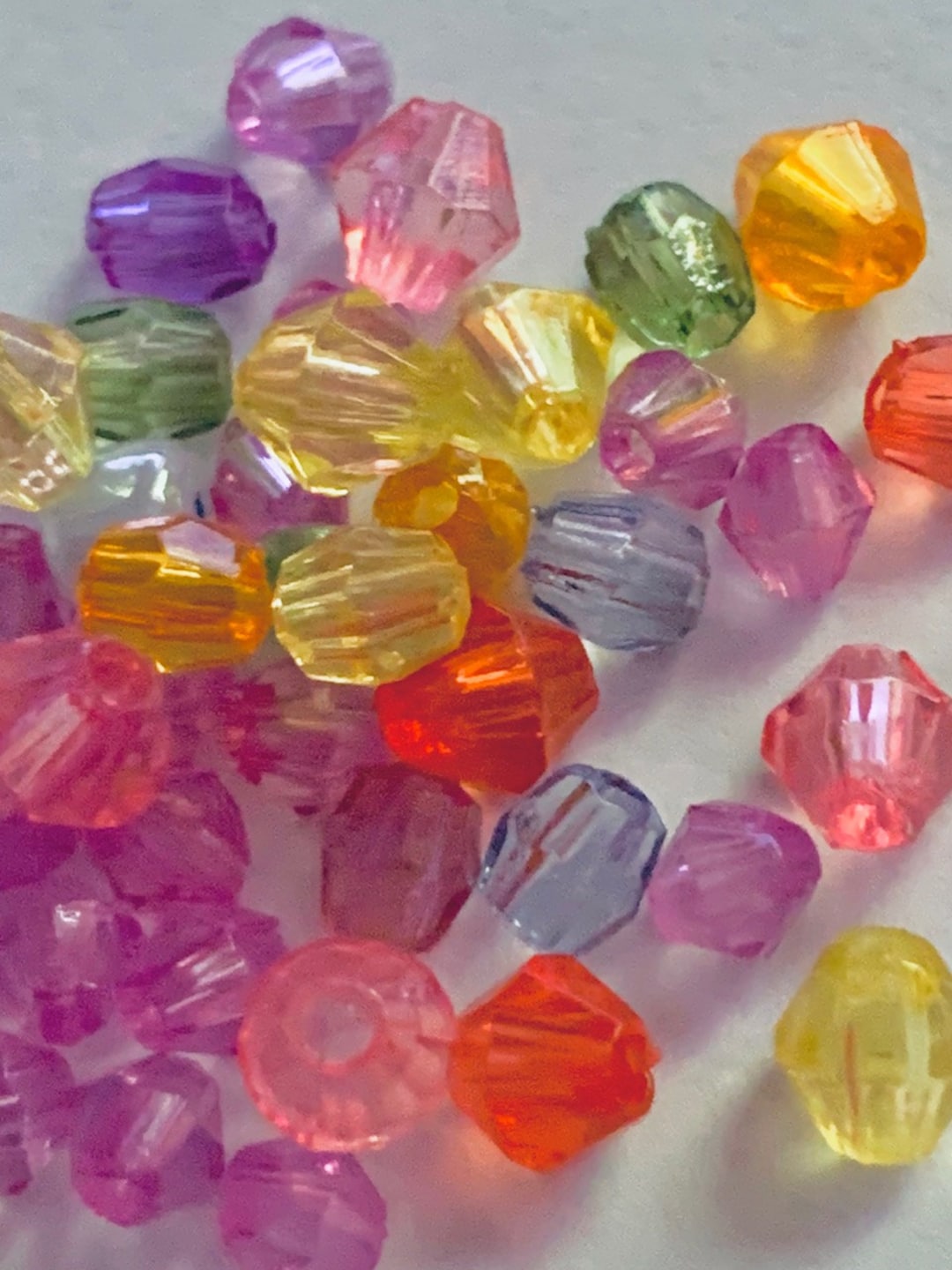 LOT of Multicolored Acrylic PEARLS to Choose From 10 White Ones Offered ...