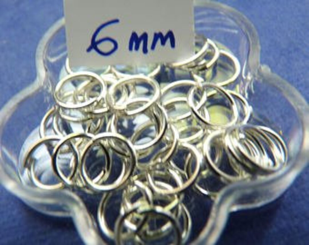LOT OF 100 4 Mm Silver Metal Junction RINGS - Etsy UK