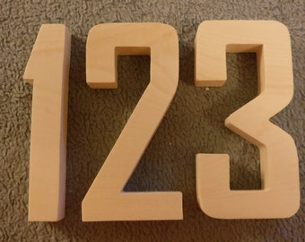 Wooden house numbers | Etsy