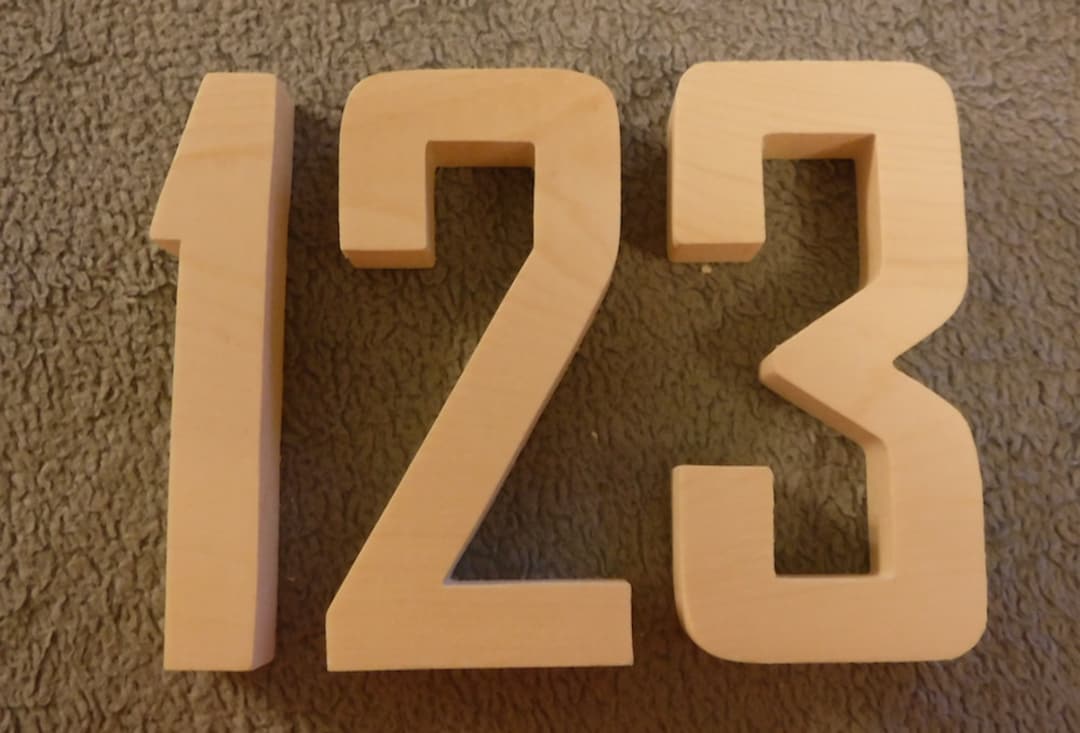 Wooden Address Custom House Numbers Door Sign - Modern New Home ...