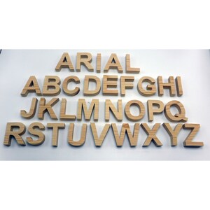 Arial Complete Set of Alphabet Letters A-Z, - Wooden Letters. - Etsy