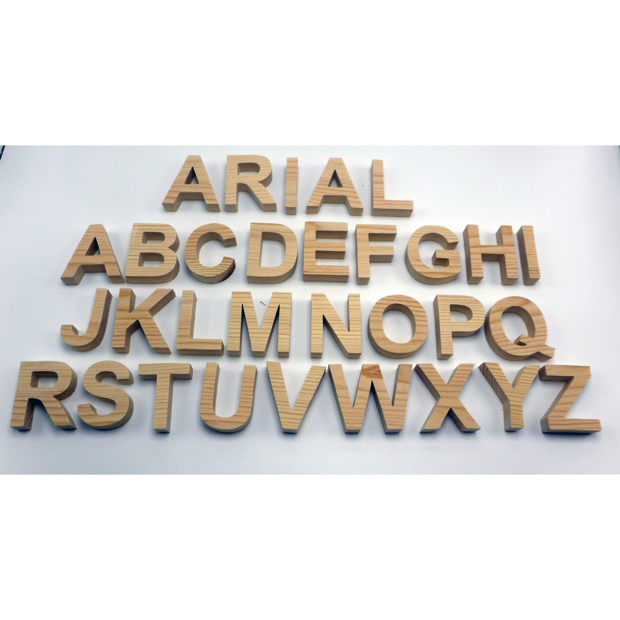 Arial Complete Set of Alphabet Letters A-Z wooden letters. | Etsy