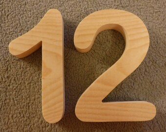 Wooden House Numbers | Etsy