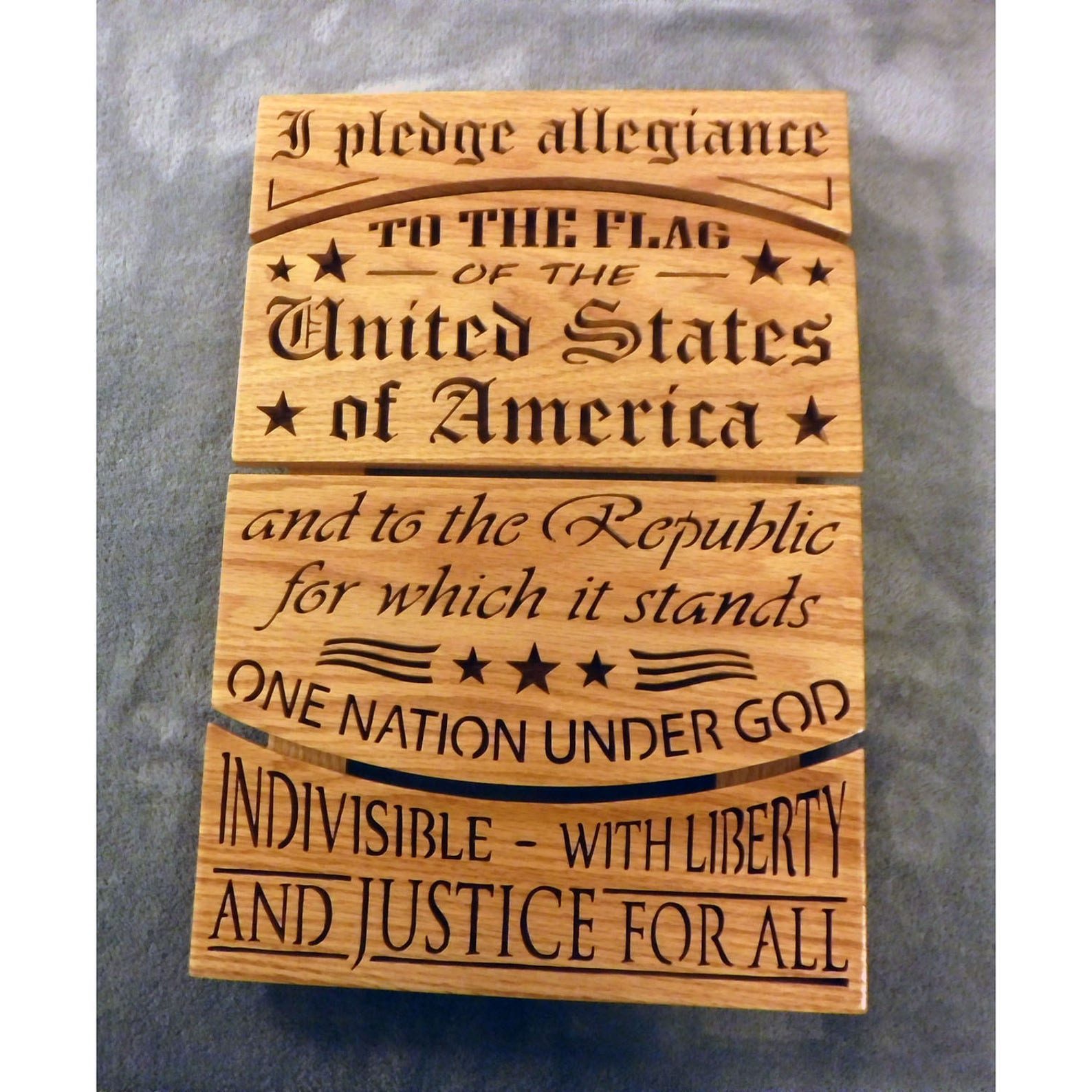 Pledge of Allegiance Wooden Sign Patriotic Decor - Etsy