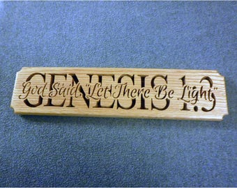 Handmade Wooden Laser Cut Cutout of Joshua 1:9 Bible Verse Wall Art ...