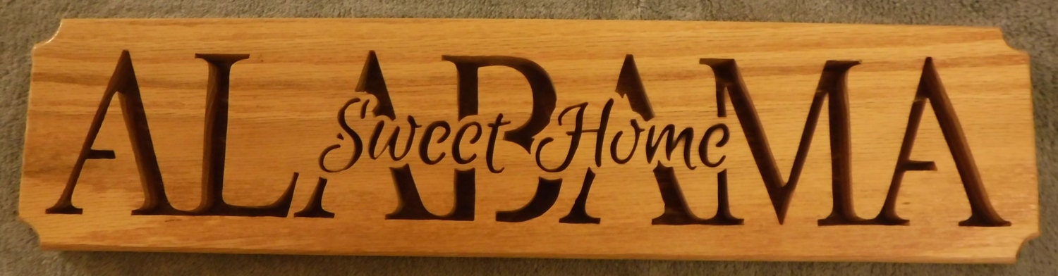 Alabama Slogan State Plaque wood wall art wall art state | Etsy