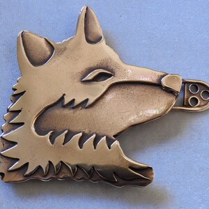Large Wolf Head Cloak Clasp - Etsy
