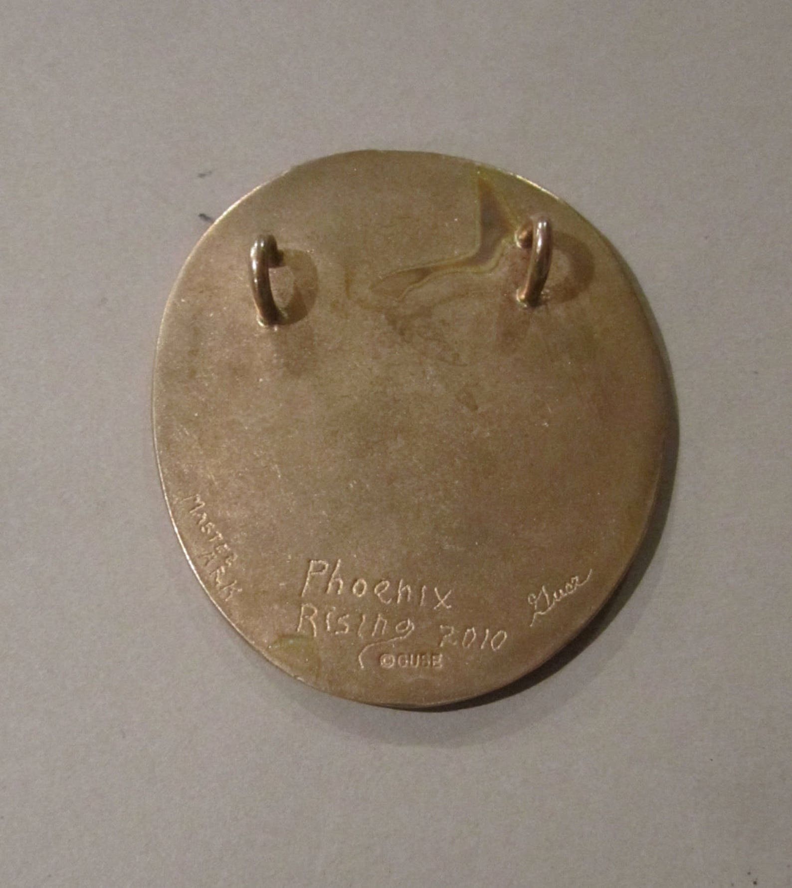 Phoenix Pendant or Brooch in Bronze - Etsy