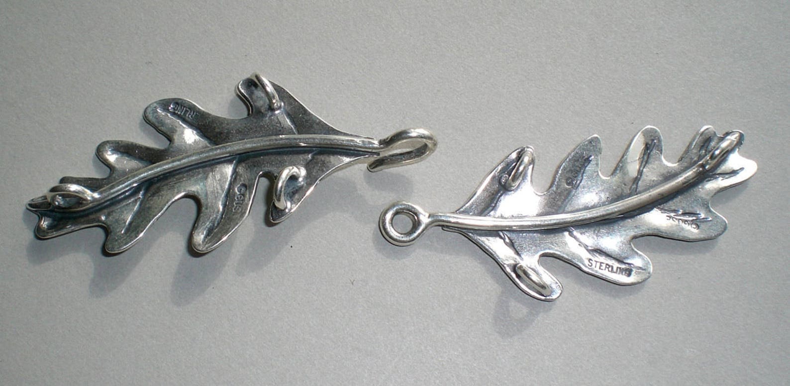 Oak Leaf Cloak Clasp in Bronze or Sterling Silver - Etsy Canada