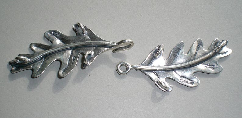 Oak Leaf Cloak Clasp in Bronze or Sterling Silver - Etsy Canada
